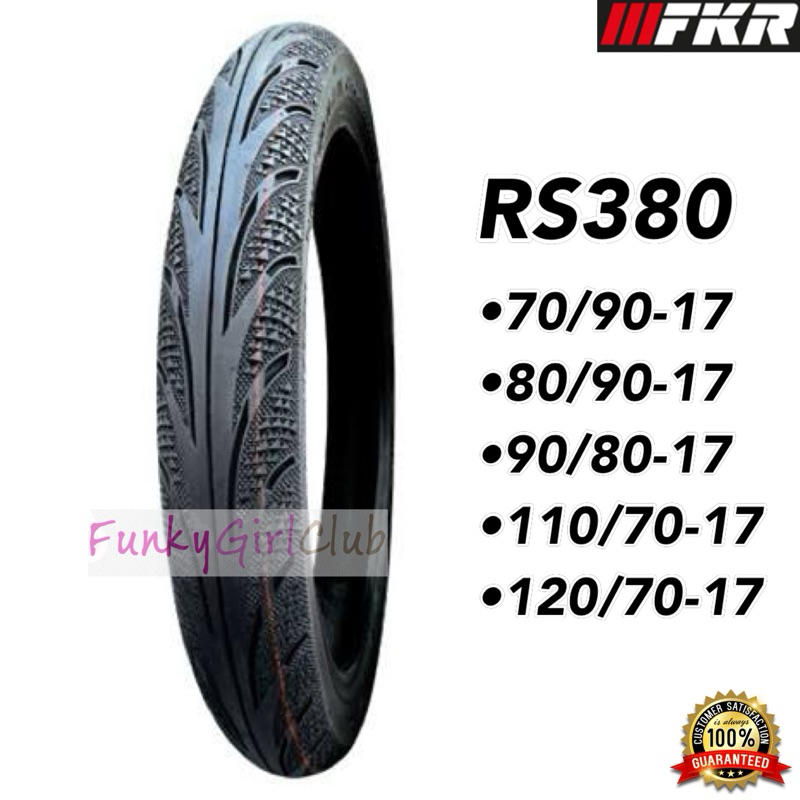 FKR RS380 TUBELESS TAYAR 70/90-17 , 80/90-17 , 90/80-17 , 110/70-17 ...