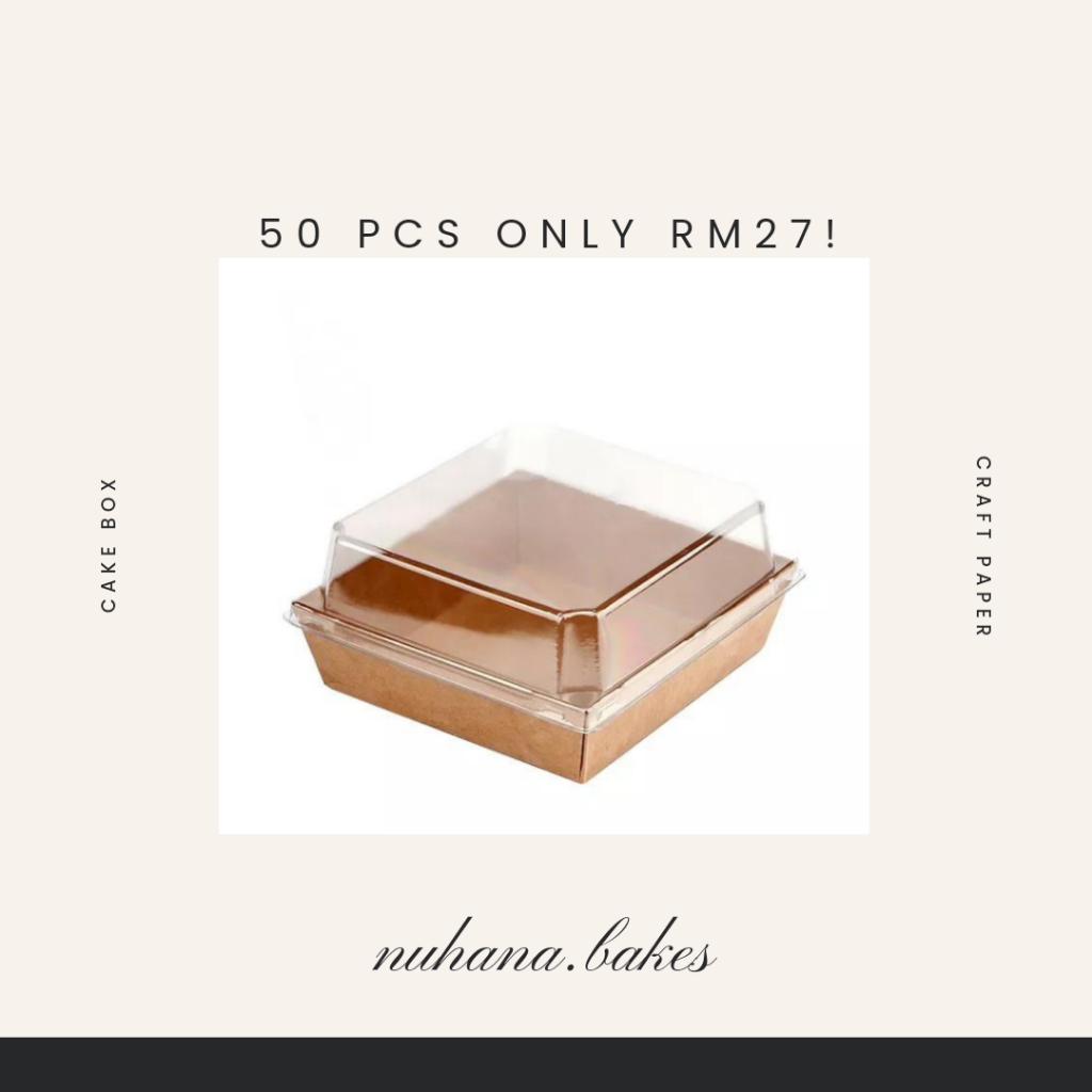 CRAFT PAPER/CAKE BOX/11CMx12CM (50pcs) | Shopee Malaysia