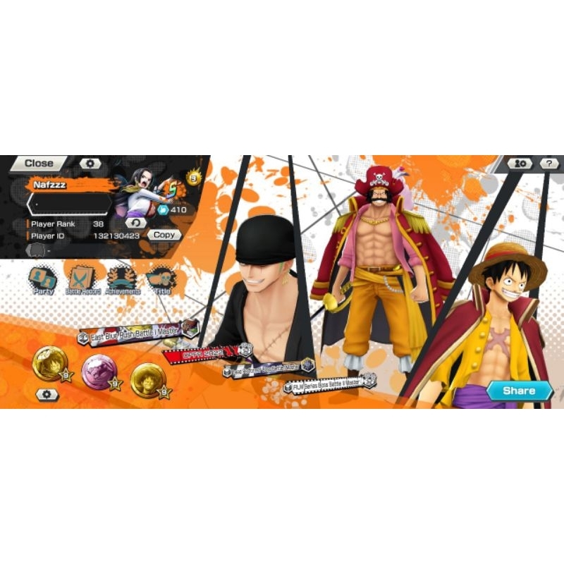 One Piece Bounty Rush 3 EXTREME FIGURINE Roger MAX Zoro Oni MAX Luffy ...