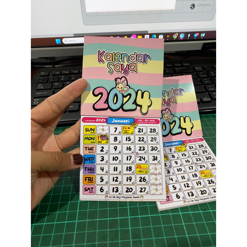 2024 New Design Mini Kalendar | Shopee Malaysia