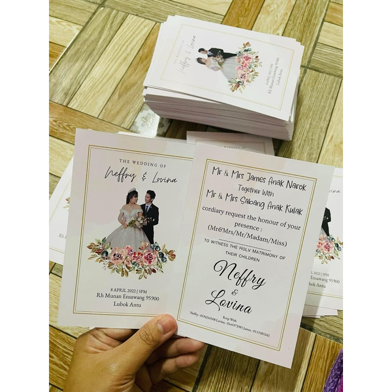 INVITATION CARD ( ART CARD ) | Shopee Malaysia