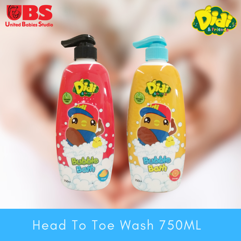 Didi & Friends Children Kids Head To Toe Body Wash Shampoo 750ML Refill ...
