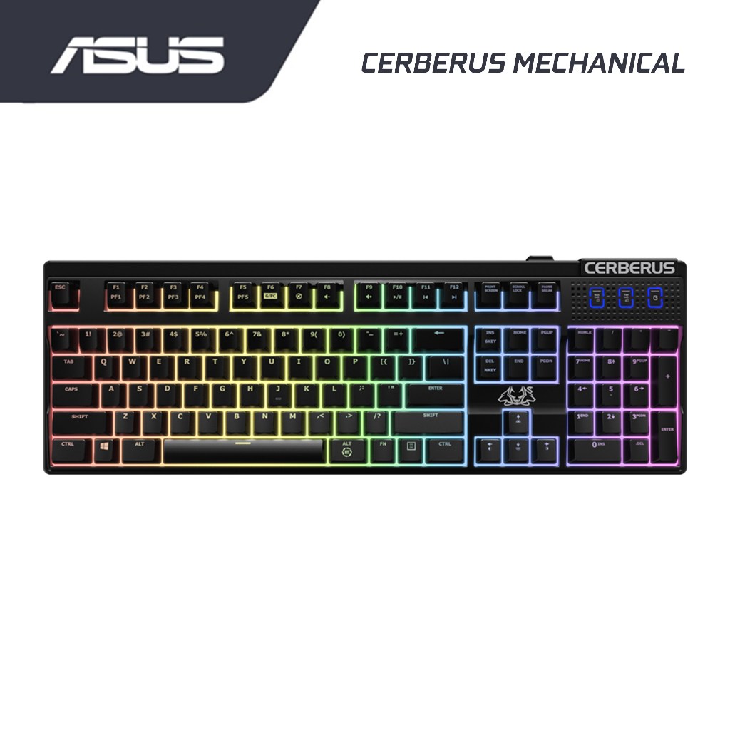 ASUS CERBERUS MECHANICAL GAMING KEYBOARD RGB LEDS (90YH0194-B2UA00 ...