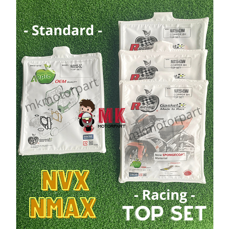 TOP SET Yamaha NVX 155 / NMAX 🍎 Apple Racing 62 63 65 mm / Standard ...