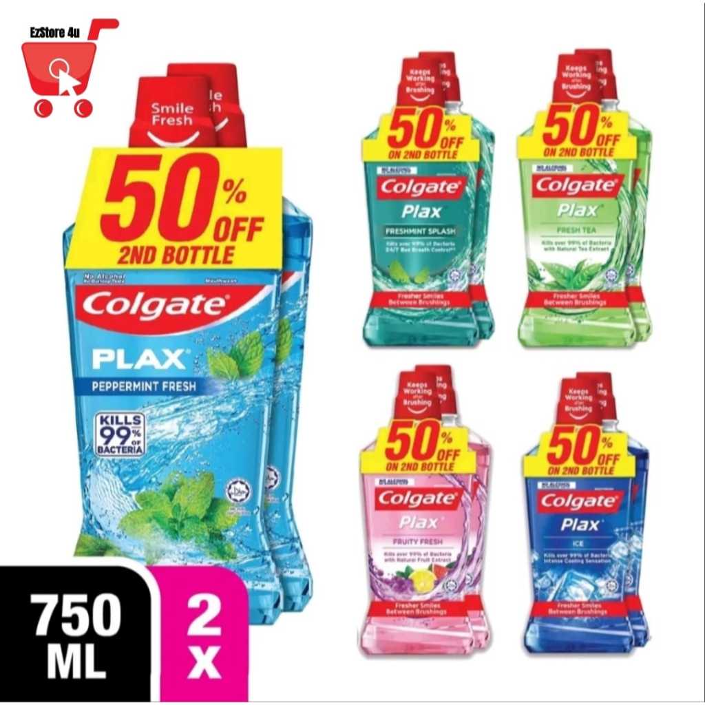 Colgate Plax Mouthwash Bundle Pack 750ml x 2 | Shopee Malaysia