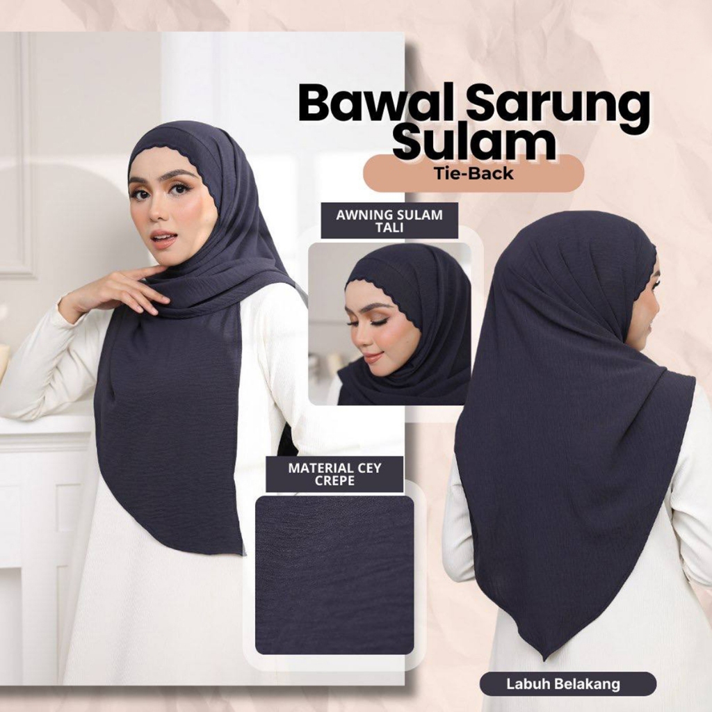 *New Arrival* Bawal Tudung Sarung Sulam Kain CEY Crepe by KM Fashion ...