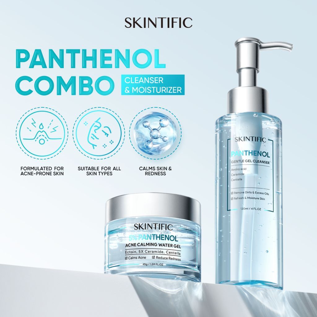 [Ready Stock] SKINTIFIC 2pcs Set 5% Panthenol Gel Moisturizer + Facial ...