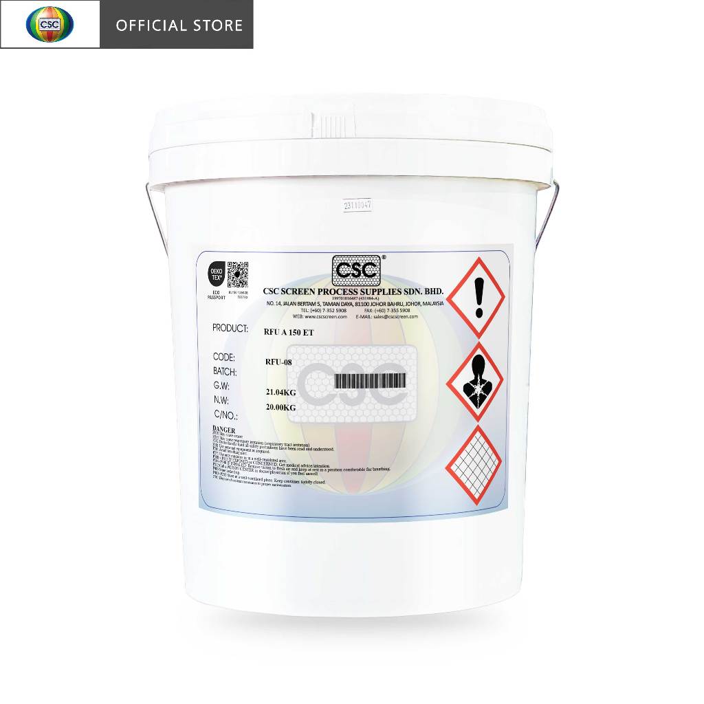 CSC Low Solid Water Based Silkscreen Printing Ink RFU - P200 NF/A 150 ...
