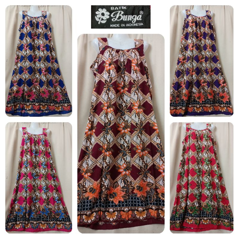 B11 (Size 2XL) (Bunga) Baju Tidur Batik/Baju Batik | Batik Night Dress ...