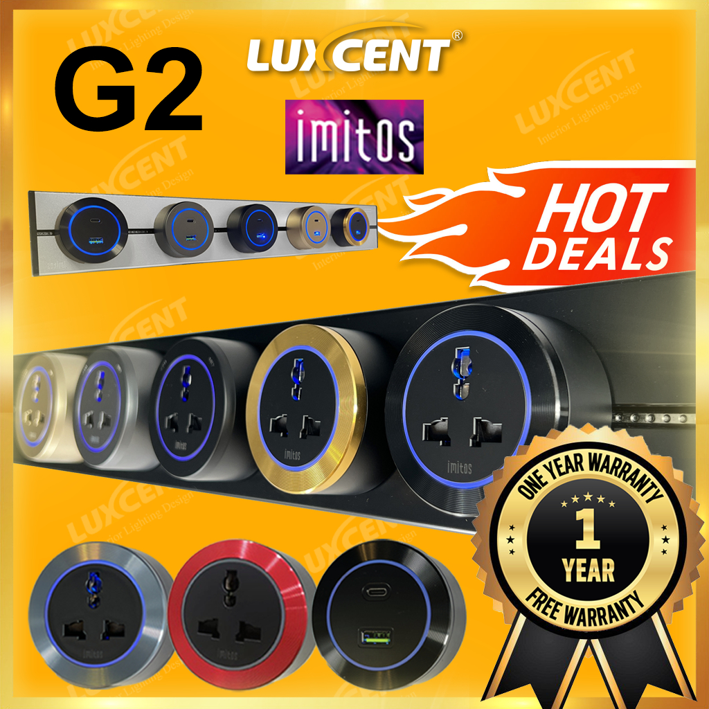 Imitos GEN2 Power Track Black/Grey/Gold/Silver 400/600/750mm Surface ...