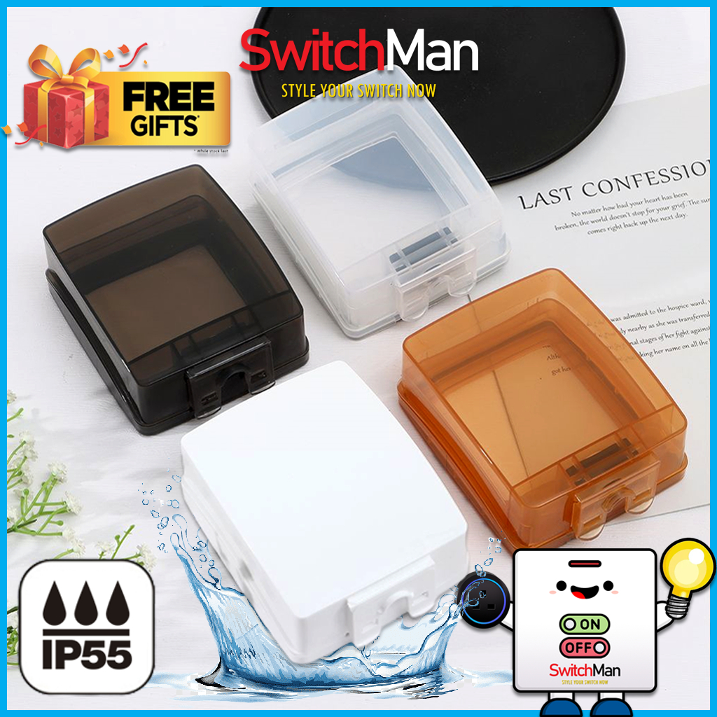 Wall Switch & Socket IP55 Weather Water Proof Outdoor Full Protective ...