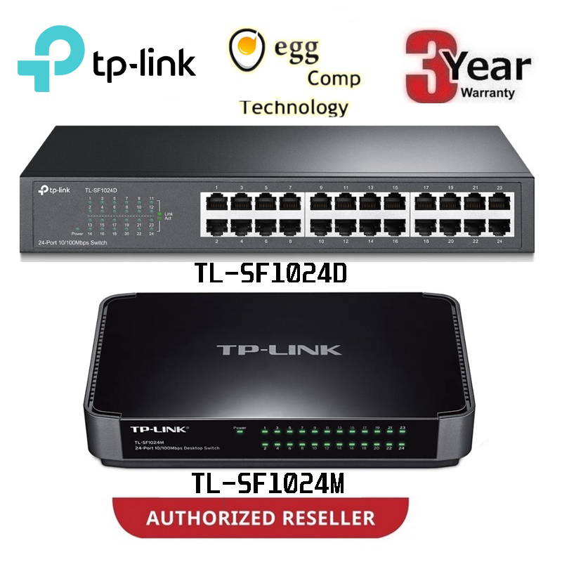 TP-LINK TL-SF1024M / TL-SF1024D 24-PORT 10/100MBPS Desktop Switch Plug ...