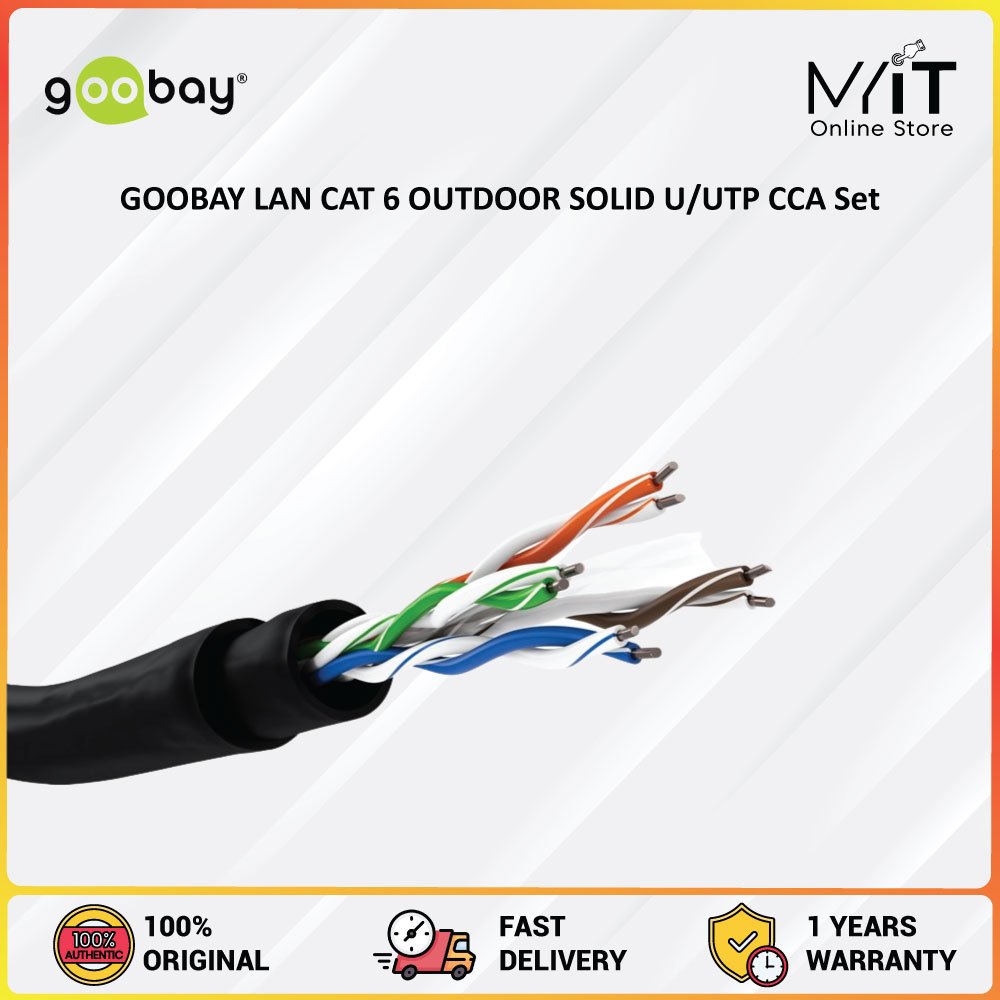 LAN CAT 6 OUTDOOR SOLID U/UTP CCA Set | Shopee Malaysia