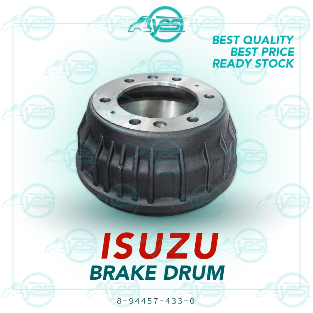 ISUZU NPR3.9 FR RR BRAKE DRUM 3"1/2 6H TRUCK LORRY 8-94457-433-0 ...