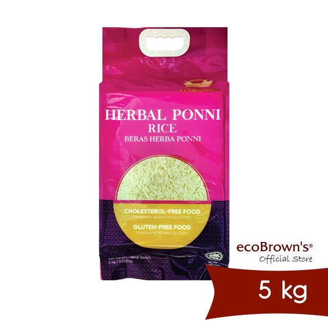 ecoBrown’s Herbal Ponni Rice 5kg | Shopee Malaysia