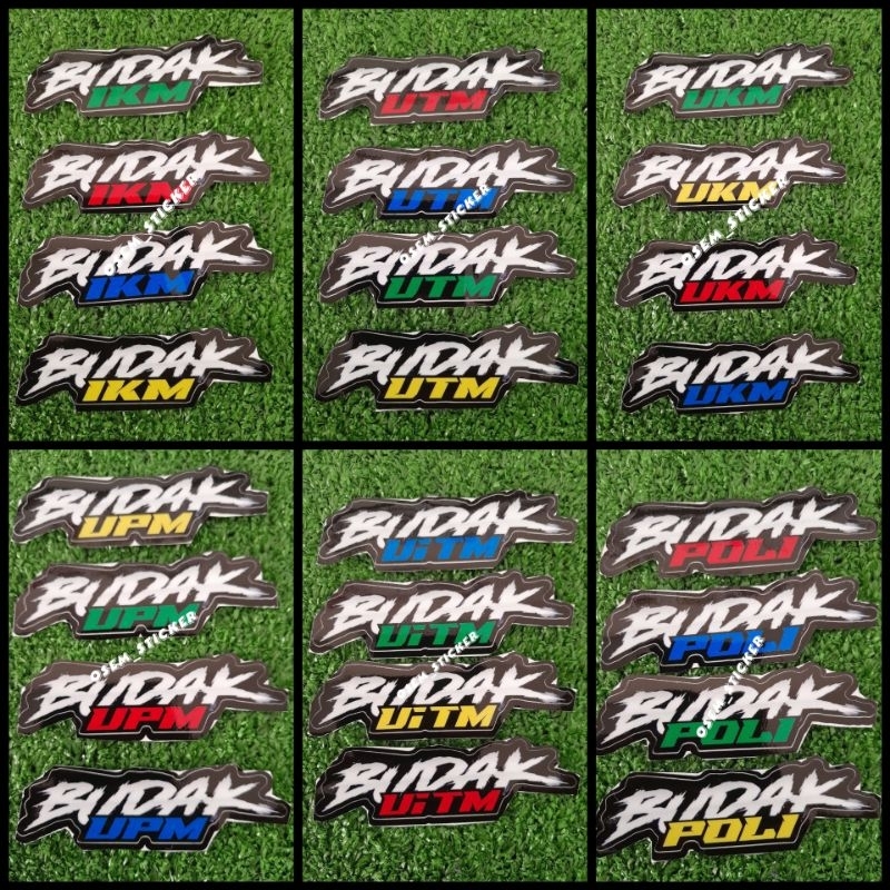 STICKER BUDAK UiTM / UKM / UTM / UKM /UPM/IKM/POLI | Shopee Malaysia