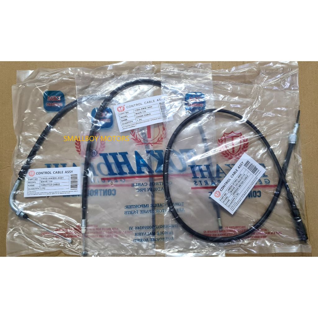 HONDA WAVE110 THROTTLE OIL METER SPEEDOMETER CHOKE CABLE WAYAR TALI ...