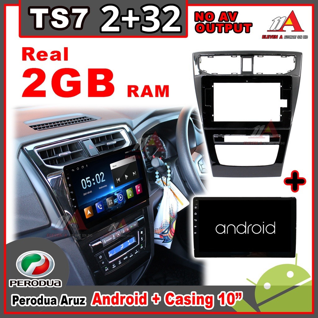 [TS7/T100/T133] Perodua Aruz Android Player 10" inch IPS Screen Wifi ...
