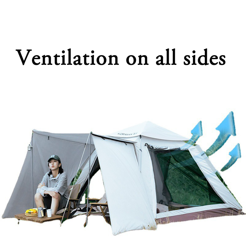 Outdoor Flysheet Tent Auto Khemah Camping Hiking Tents with Tarp UV ...