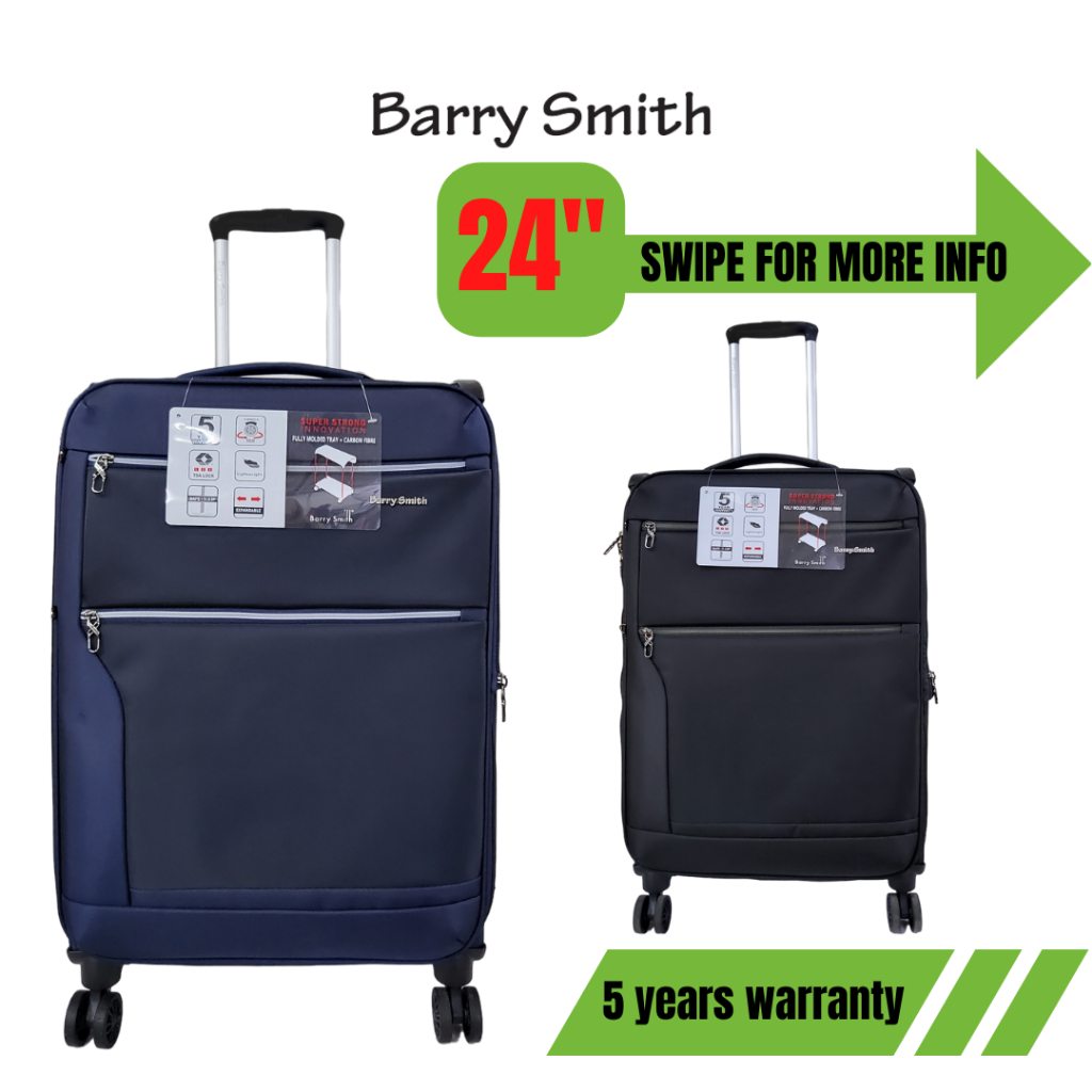 Barry Smith 24" (B301) Softcase Luggage Lightweight | Shopee Malaysia