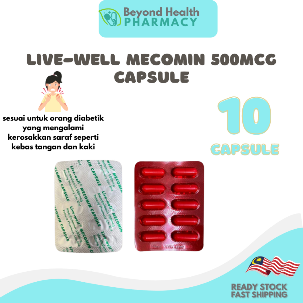 LIVE-WELL MECOMIN MECOBALAMIN 500MCG | VITAMIN UNTUK SARAF DAN KEBAS ...