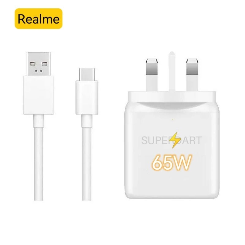 Realme Adapter Charger Support 33W 65W SuperDart SuperVOOC Fast ...