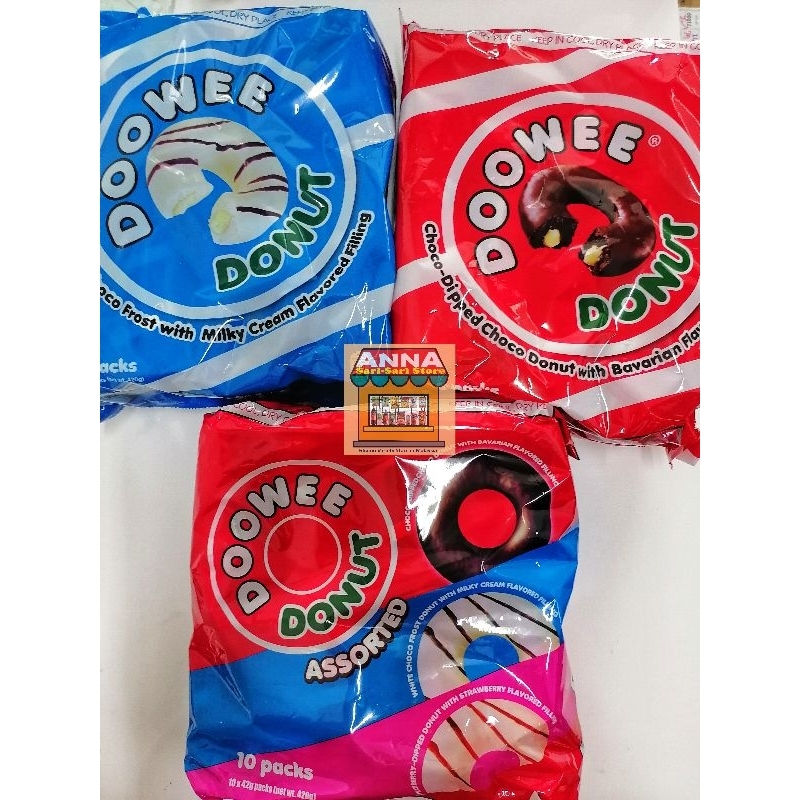 DOOWEE DONUT ASSORTED 10X42 GRAMS (HALAL) | Shopee Malaysia