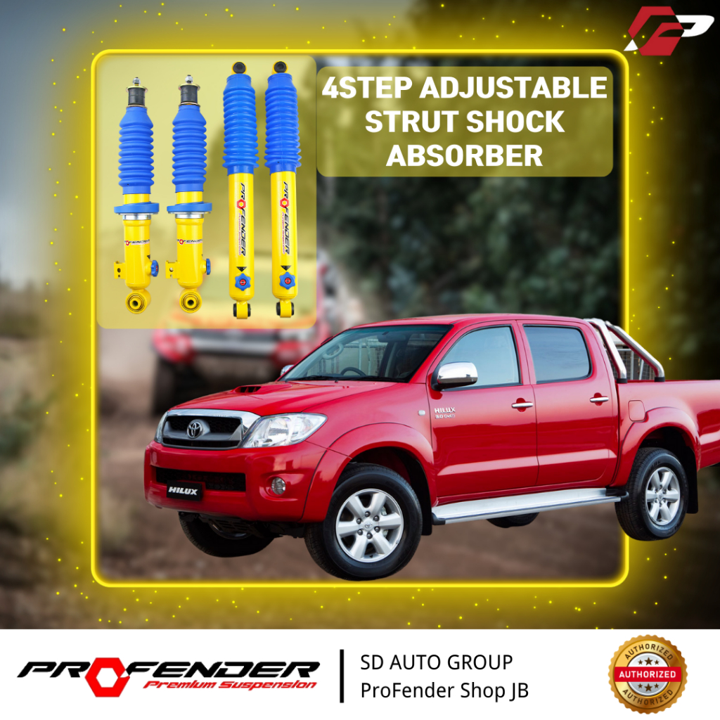 ProFender 4 Step Adjustable Strut Shock Absorber | Toyota Hilux VIGO ...