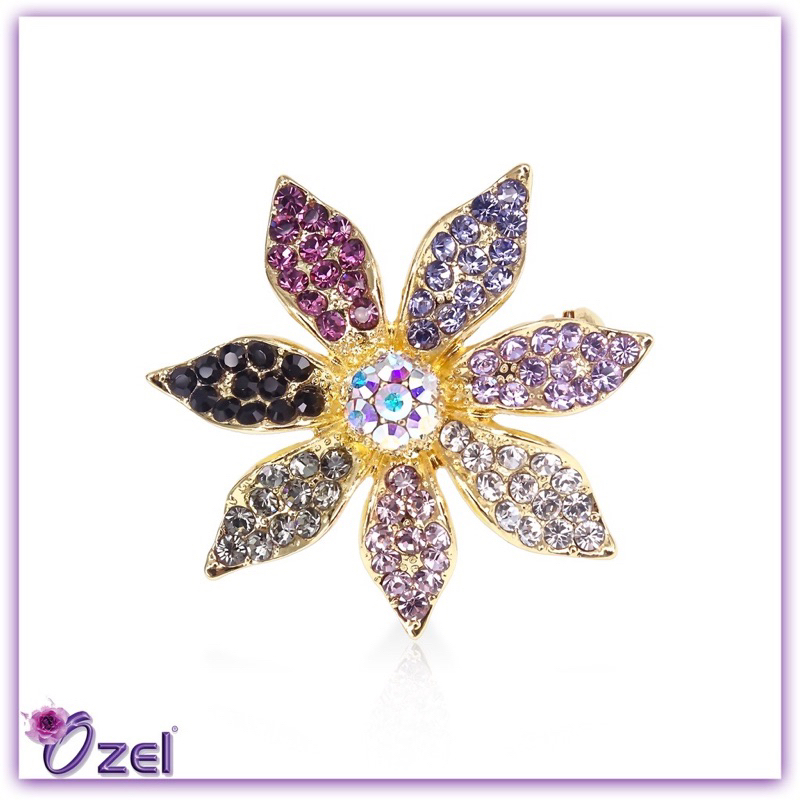 Ozel Flower Brooch B286 Kerongsang & PinTudung, Hijab, Songkok, Baju ...
