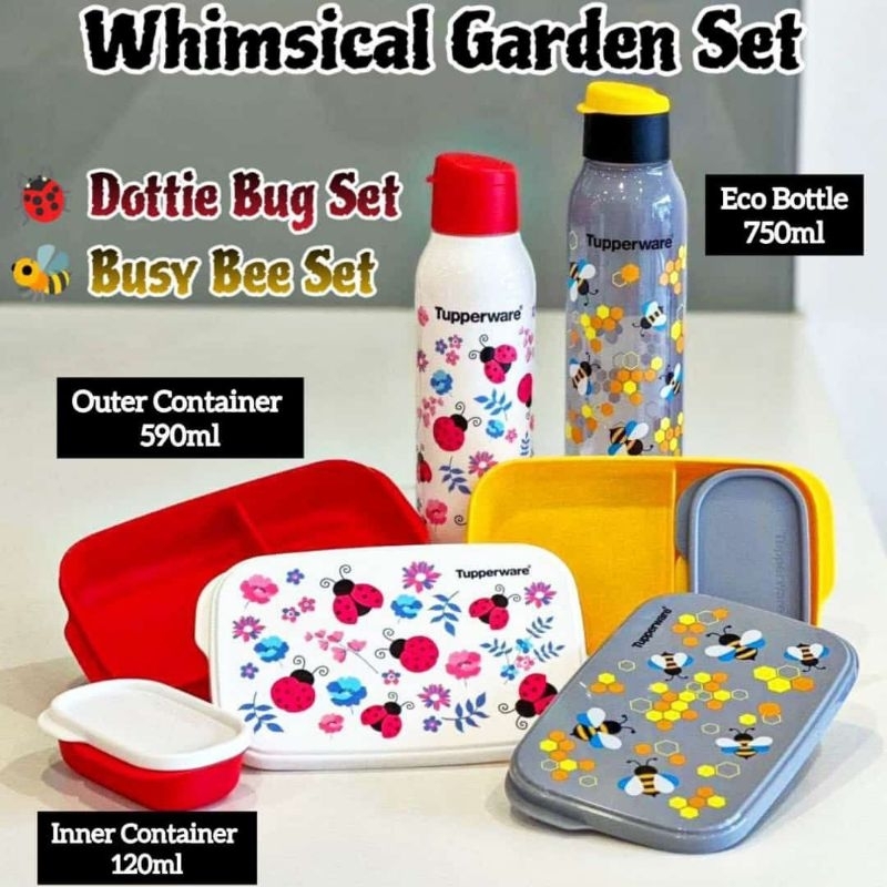 🔥WHIMSICAL GARDEN SET🔥💯 ORIGINAL TUPPERWARE BRANDS READY STOCK 💥 ...