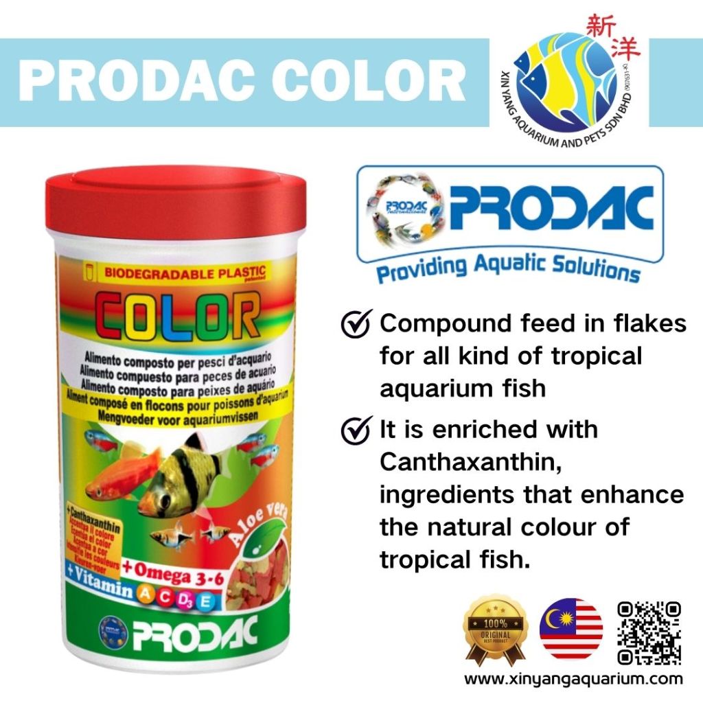 PRODAC COLOR + CANTHAXANTHIN (100ML - 20G / 250ML - 50G) | Shopee Malaysia
