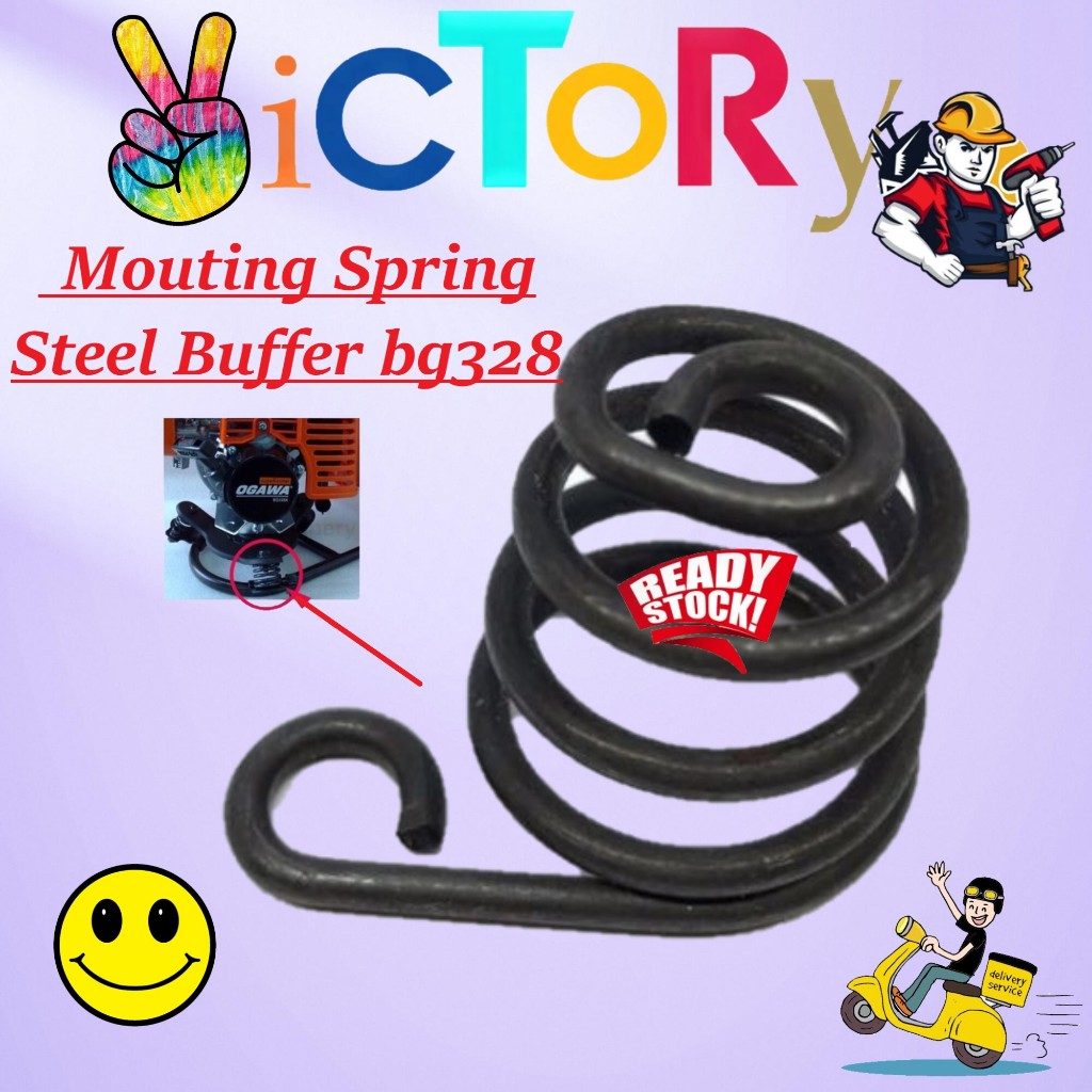 Mesin Rumput Mouting Spring Steel Buffer Brush Cutter Ogawa Kasei BG328 ...