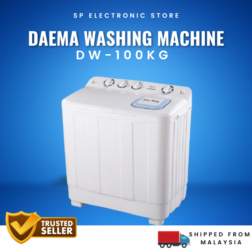 DAEMA DW-100KG SEMI AUTO WASHING MACHINES | Shopee Malaysia