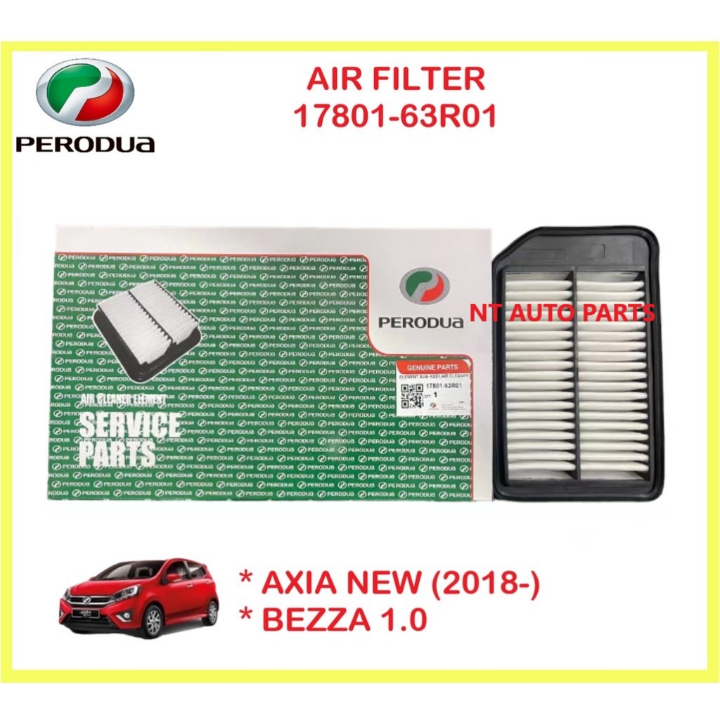 Perodua Axia Bezza 1.0 Air Filter - Axia 1.0 New '17~ Bezza 1.0 - 17801 ...