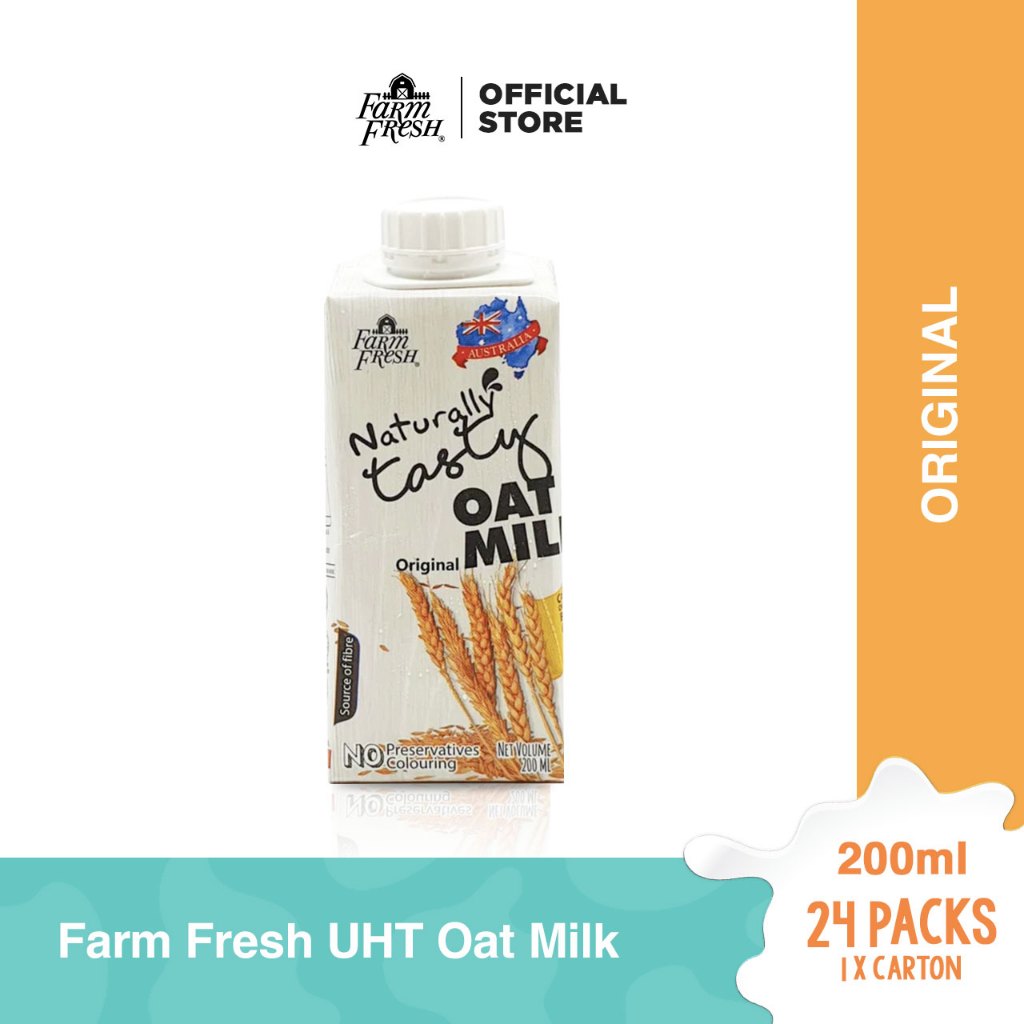 Farm Fresh UHT Oat Milk 200ml x 24 Packs | Shopee Malaysia