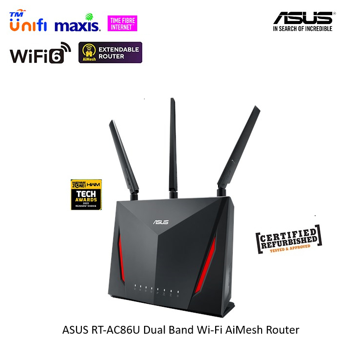 ASUS GT-AC5300 RT-AC5300 RT-AC88U RT-AC86U ROG RAPTURE AiMesh Router (PREOWNED UNIT) | Shopee ...