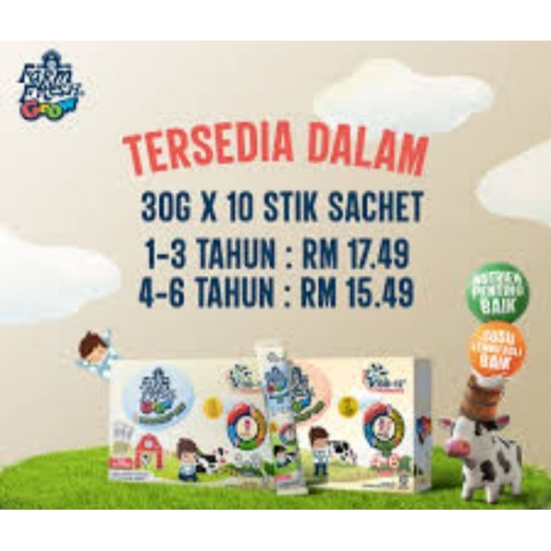Susu tepung farm fresh grow 10 stick | Shopee Malaysia