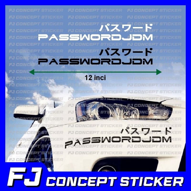 STICKER PASSWORD JDM FOR YOUR CAR | Shopee Malaysia