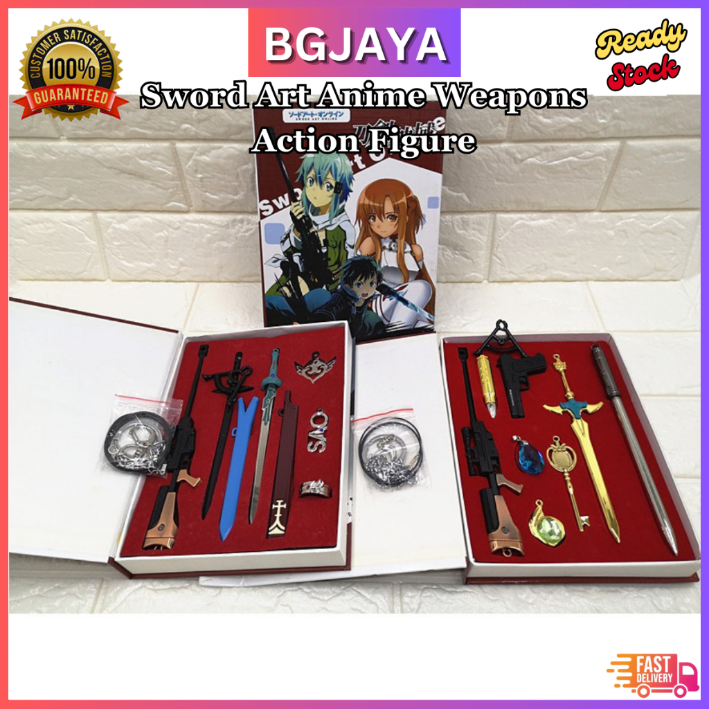 [Ready Stock] Sword Art Online Anime Weapons Action Figure Gift Set ...