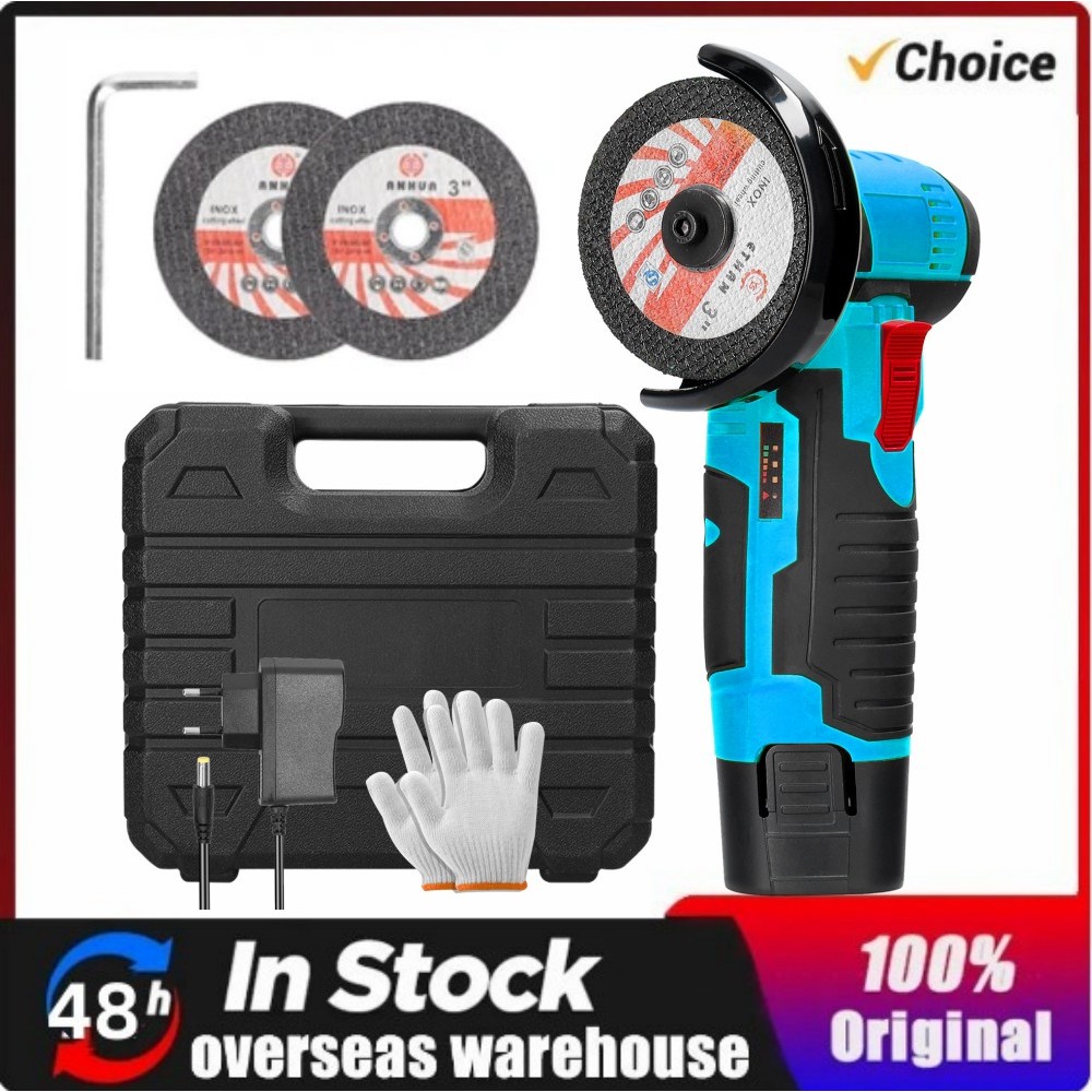 🔥12V 19500rpm Grinding machine Angle Grinder Battery Powered Cordless ...