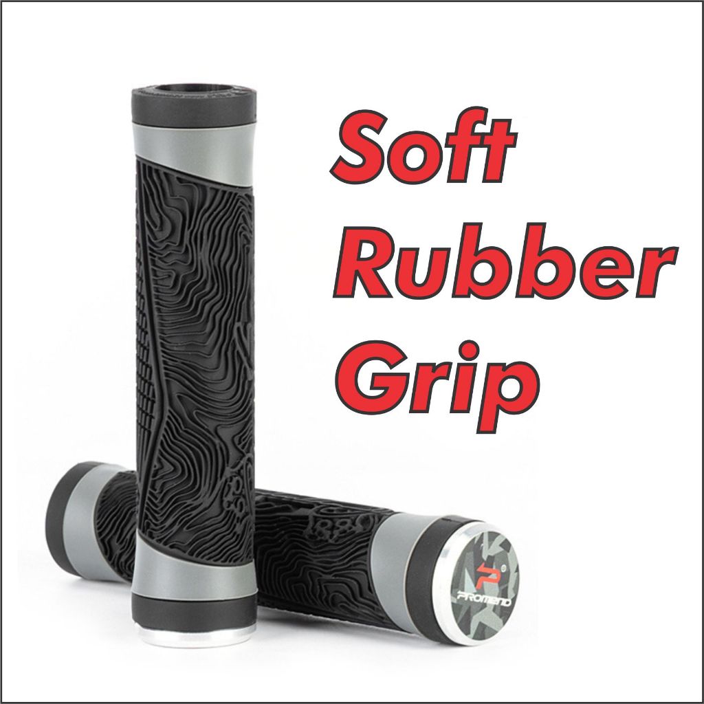 Bikersmaniac Promend MTB Handlebar Grip Silicon Rubber for Mountain ...