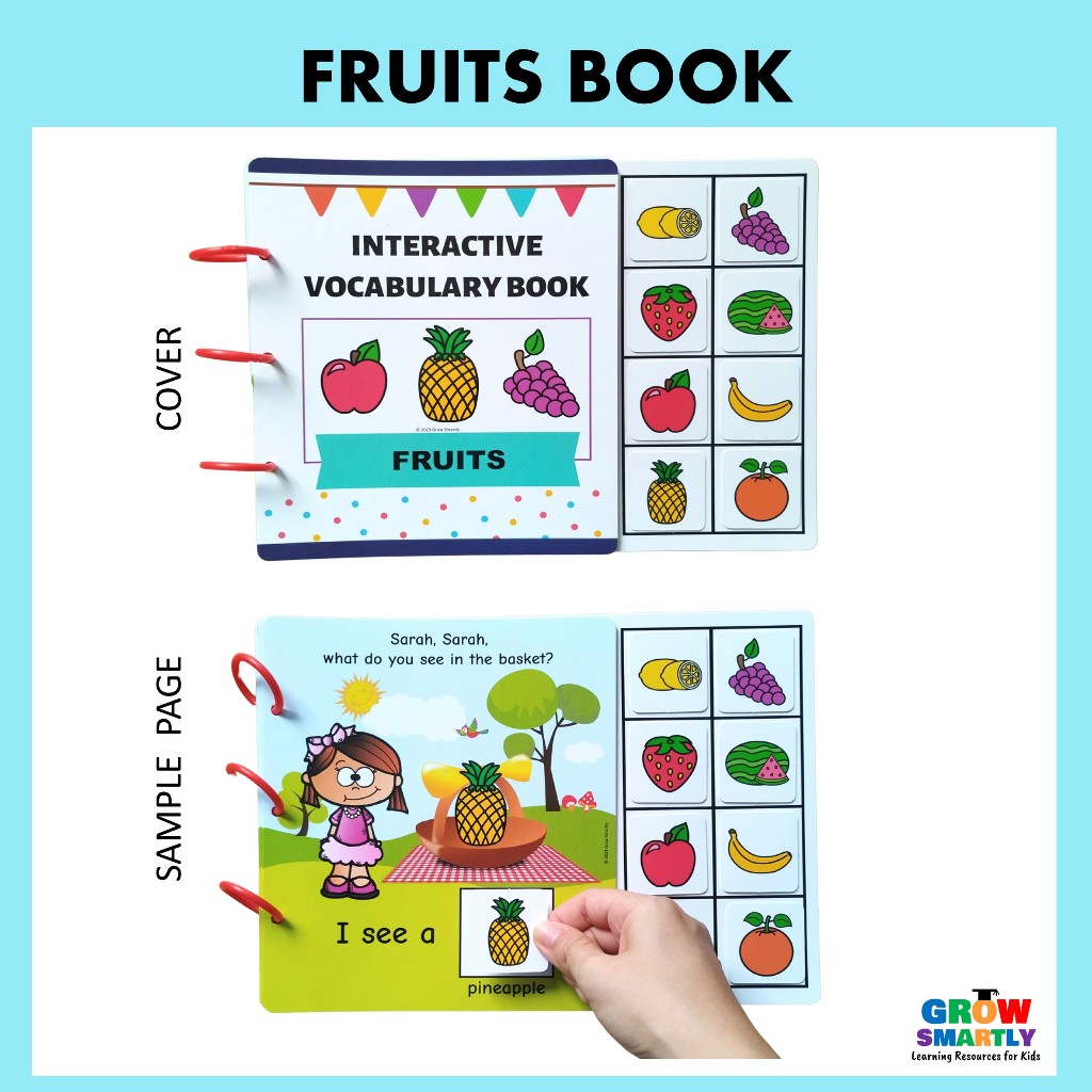 Body Parts Vocabulary SENTENCE BUILDING Interactive Book Busy Book ...