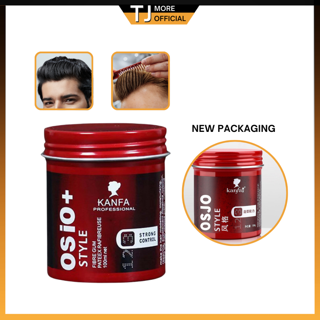 OSJO Hair Wax Clay Mud Pommade Men Hair Styling Strong Hold Non Sticky ...