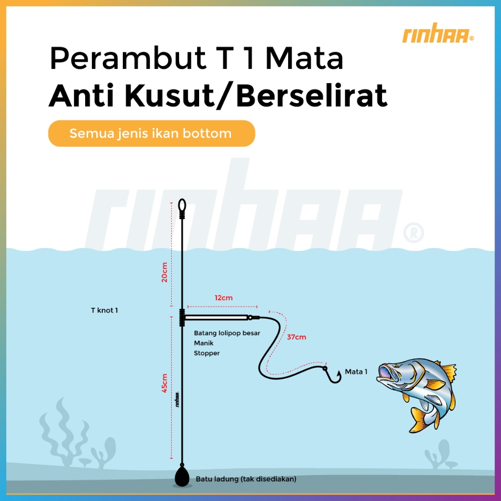 Perambut T Anti Kusut, Laut, Muara, Kelong, Tebing | Shopee Malaysia