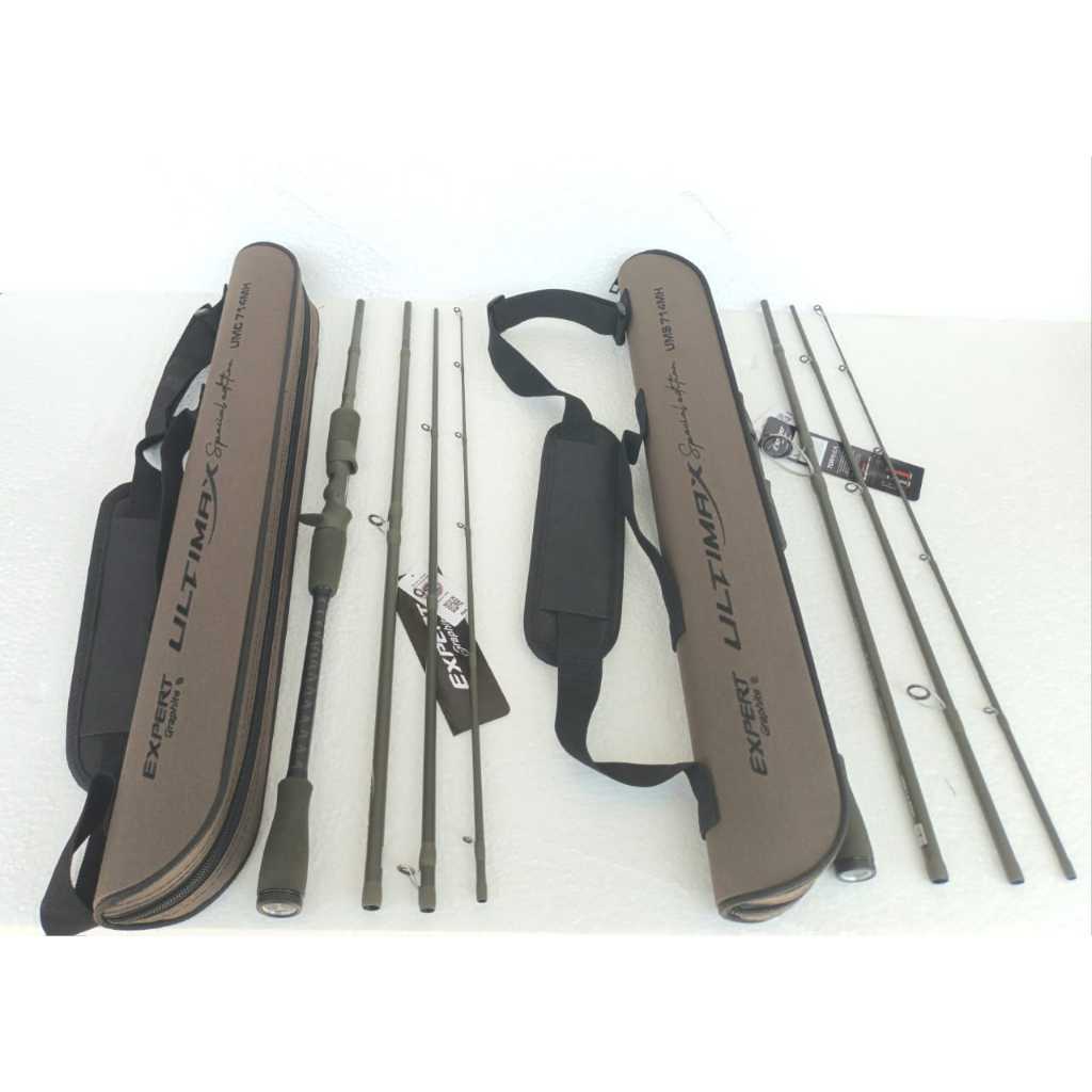 EXPERT GRAPHITE ULTIMAX TRAVEL ROD (SPINNING/ BAITCASTING) | Shopee ...
