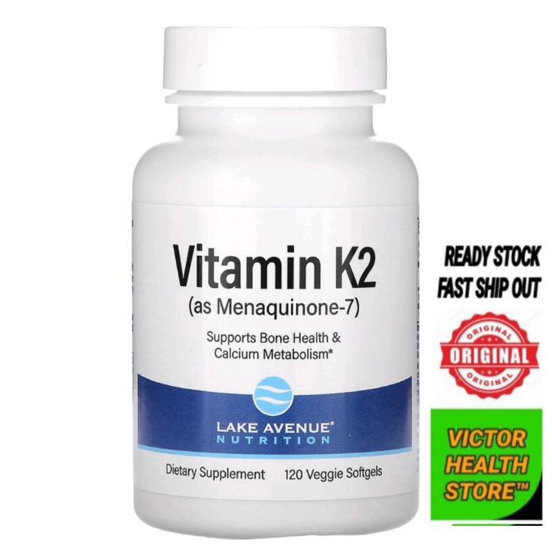 Vitamin K2 (as Menaquinone-7), 50 mcg, 120 Veggie Softgels | Shopee ...