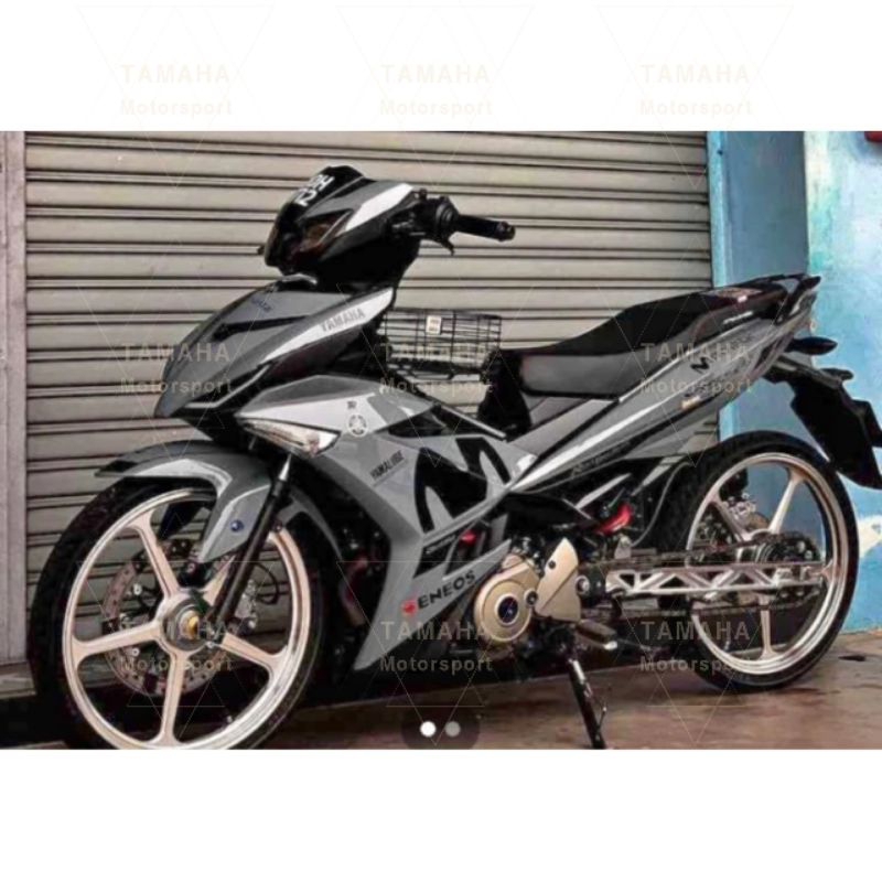 YAMAHA Y15 Y15zr V1 V2 Coverset nardo grey Movistar Cover set (Sticker ...