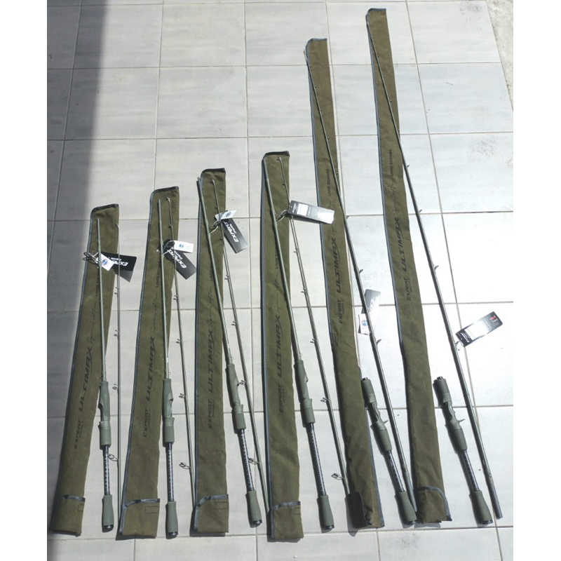 EXPERT GRAPHITE ULTIMAX FISHING ROD (SPINNING/ BAITCASTING) | Shopee ...