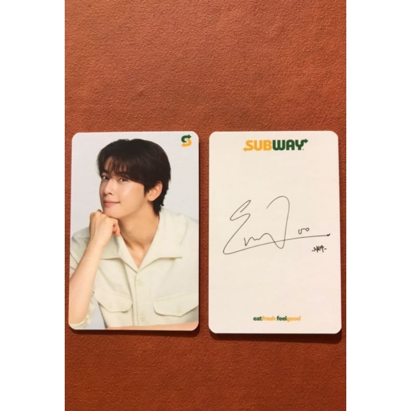 CHA EUN WOO ORIGINAL PHOTOCARD WITH SIGNATURE 2R SAIZ. | Shopee Malaysia