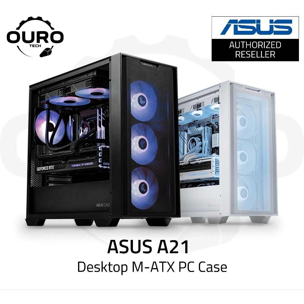 ASUS A21 MESH MICRO-ATX MATX DESKTOP PC CASE CASING for GAMING ...